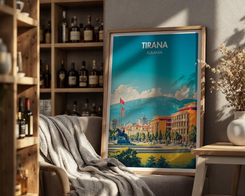 Tirana Poster - Albania Wall Art - Tirana Print - Albanian Decor - Etsy