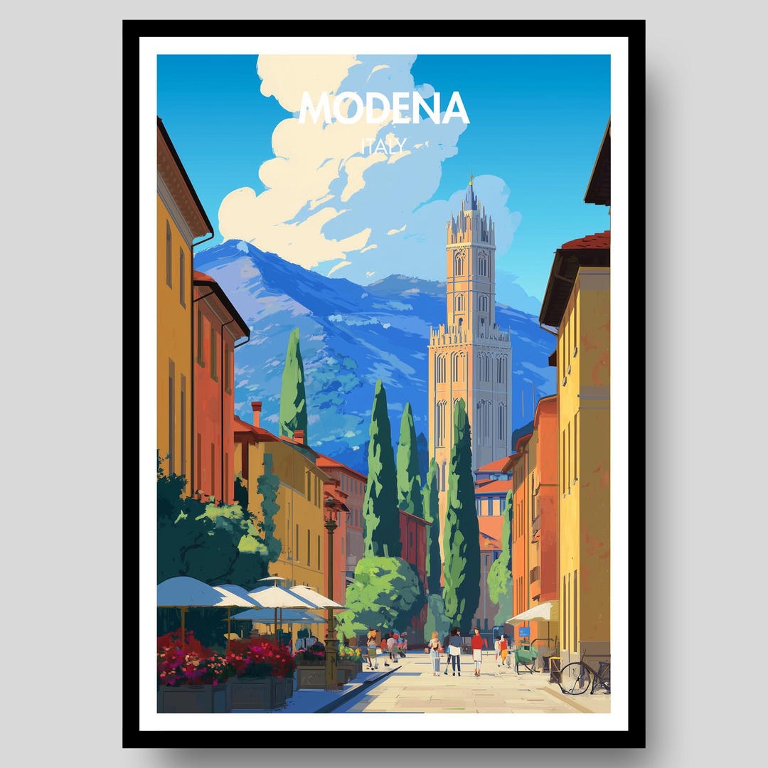 Modena Poster - Modena Wall Art - Italy Print - Italian Decor - Etsy