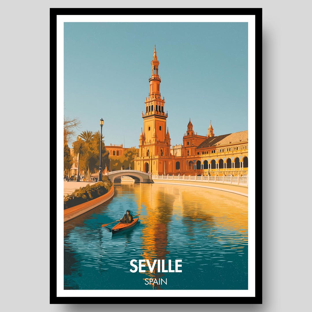Seville Poster - Seville - Spanish Poster - Seville Print - Spain ...