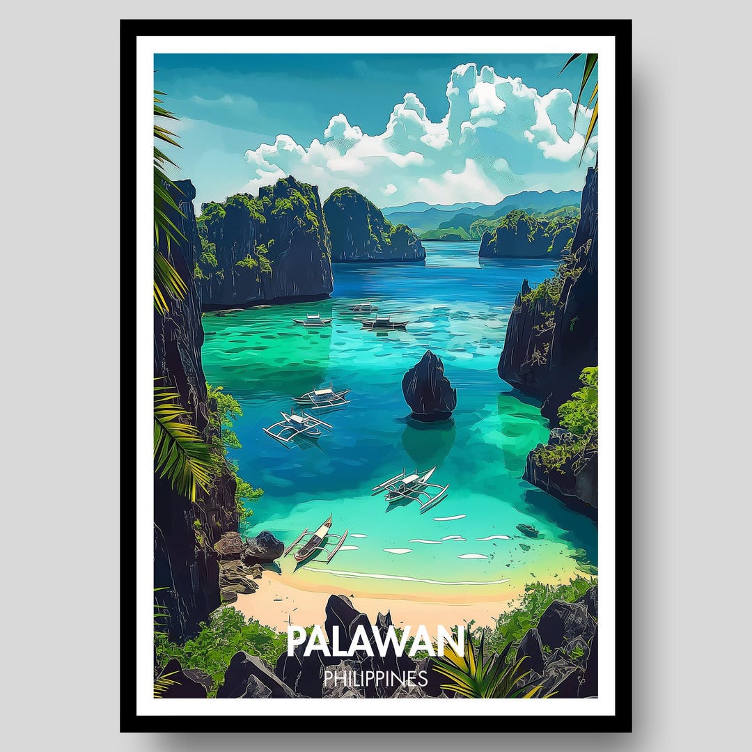 Palawan Poster - Philippines Poster - Palawan - Palawan Wall Art ...