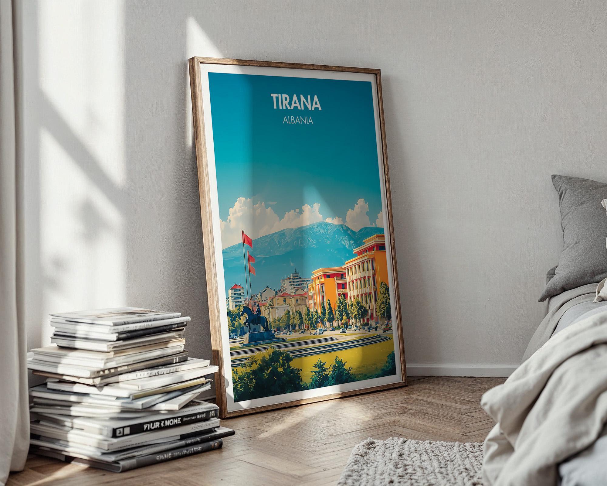 Tirana Poster - Albania Wall Art - Tirana Print - Albanian Decor - Etsy