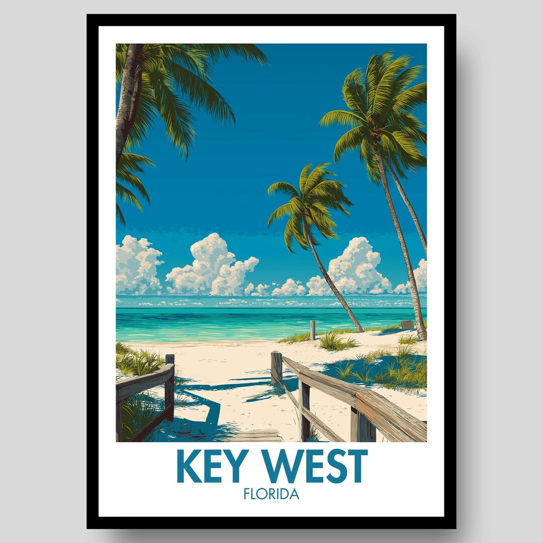 Key West Poster - Florida - Key West - Key West Print - Miami Poster ...