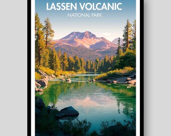 Lassen Volcanic National Park Poster - Etsy