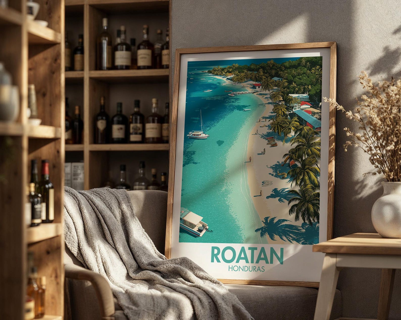 Roatan Poster - Honduras Wall Art - Roatan - Roatan Print - Honduras ...
