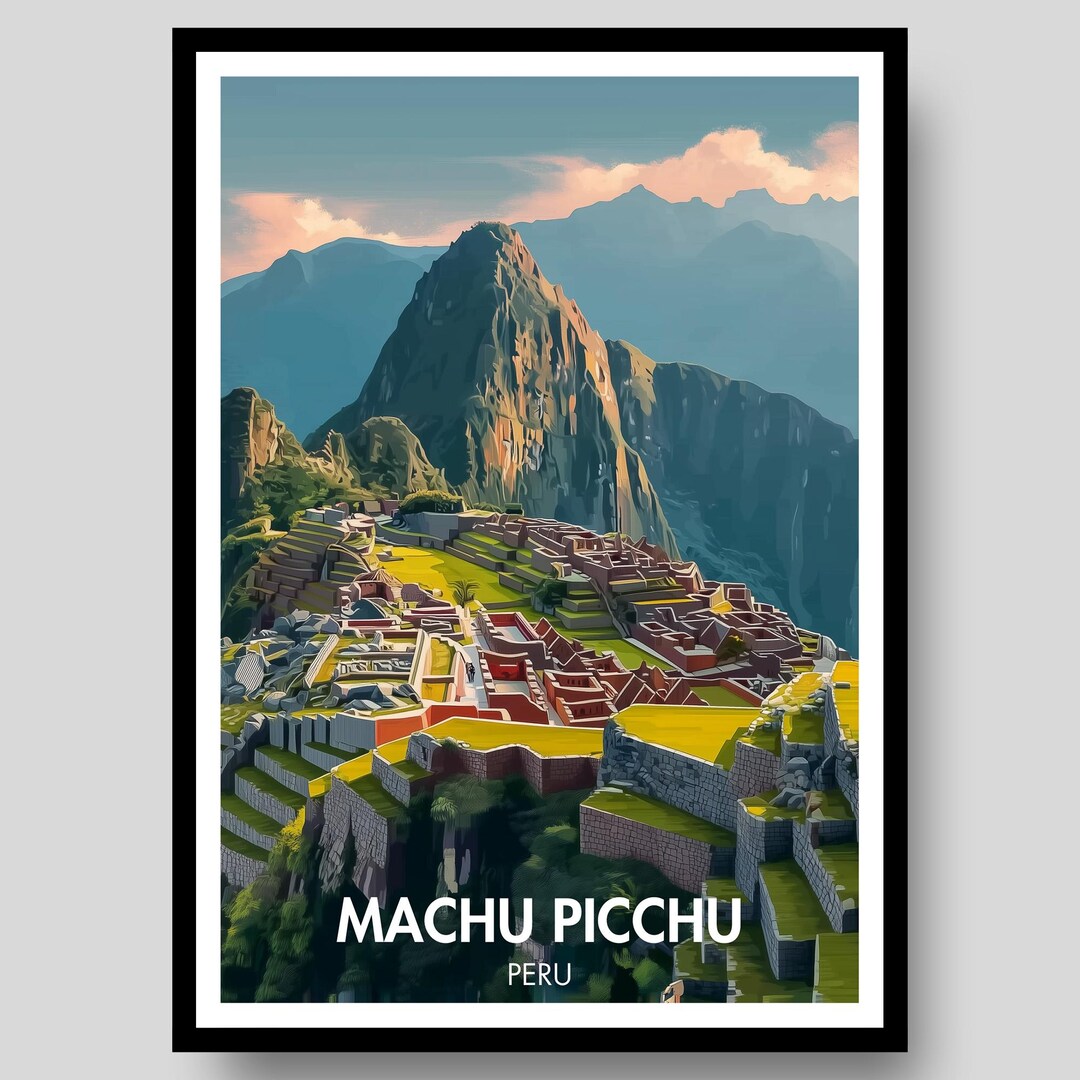 Machu Picchu Print - Peru Poster - Machu Picchu Poster - Machu Picchu ...