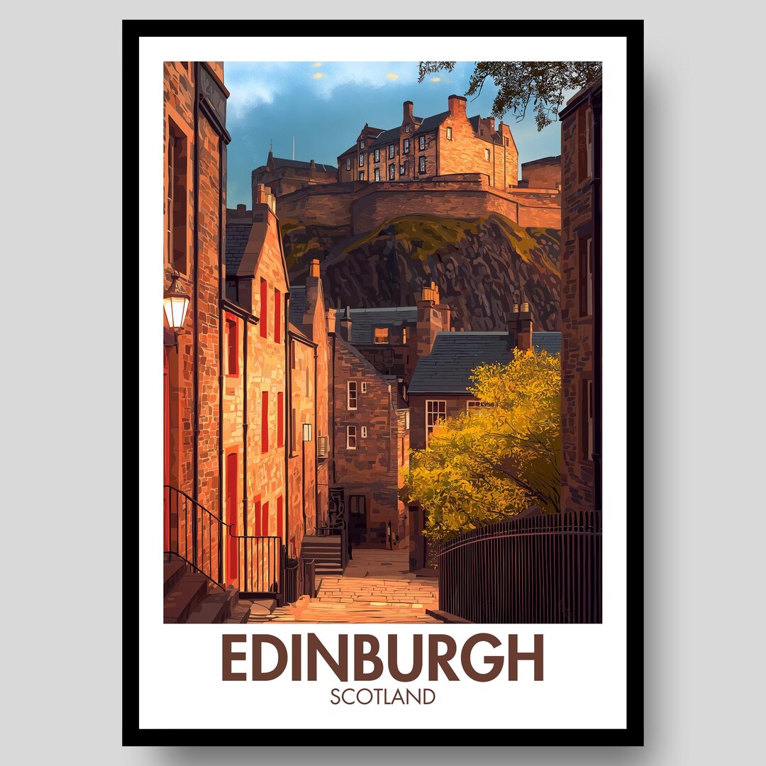 Edinburgh Poster - Scotland Poster - Edinburgh Print - Scotland ...
