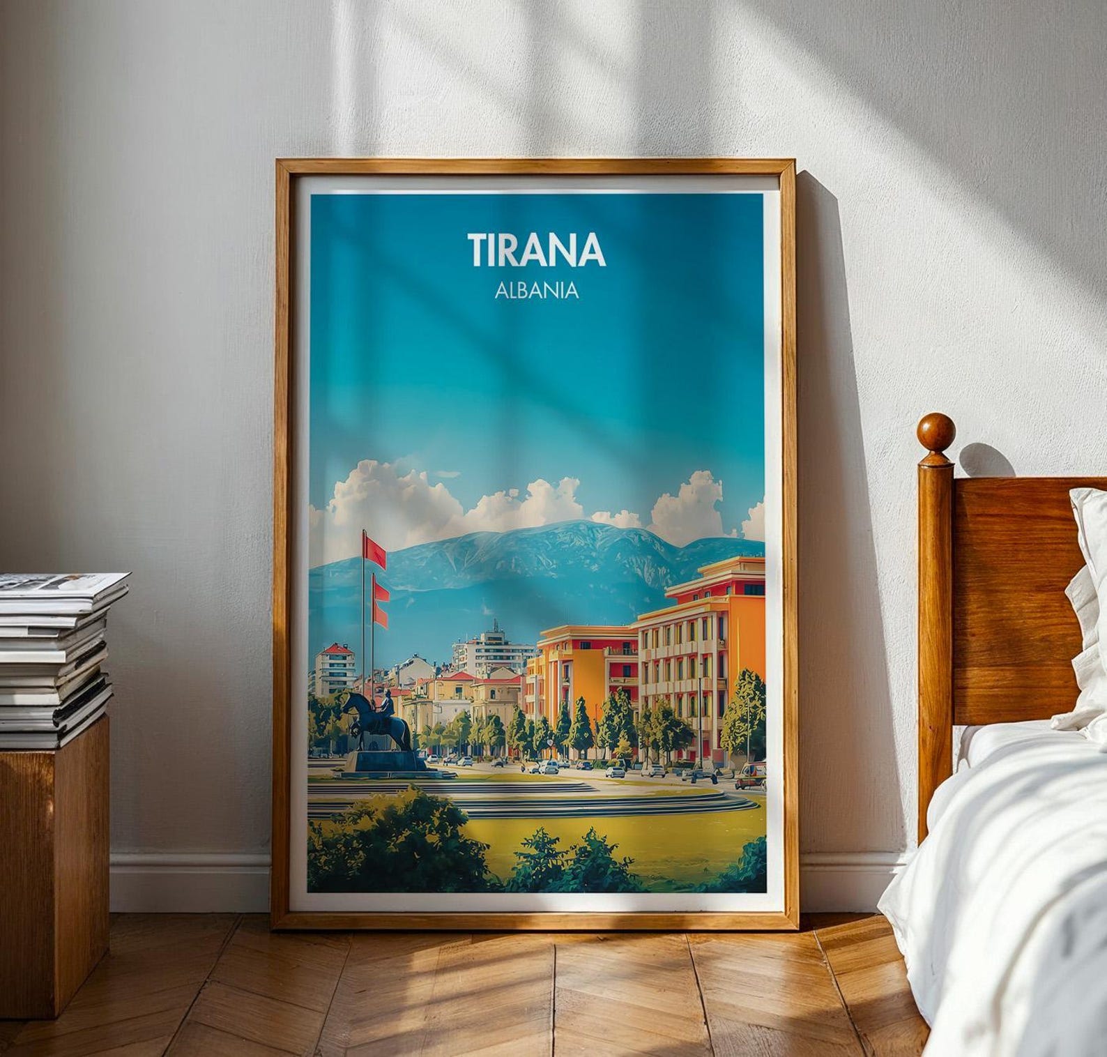 Tirana Poster - Albania Wall Art - Tirana Print - Albanian Decor - Etsy