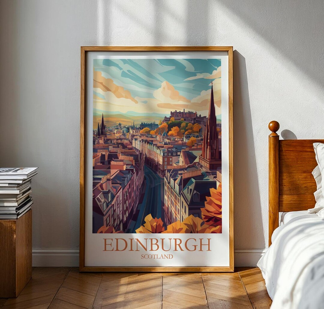Edinburgh Poster - Scotland Poster - Edinburgh Print - Scotland ...
