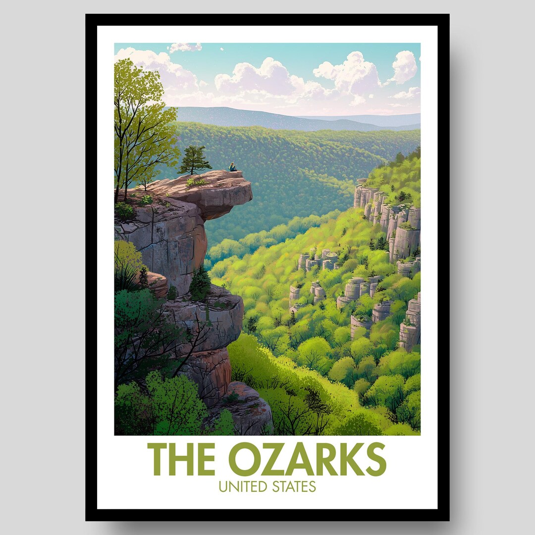 The Ozarks Poster - the Ozarks Print - the Ozarks Wall Art - Arkansas ...