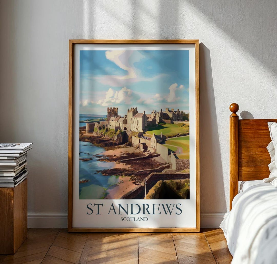 St Andrews Poster - Scottish Wall Art - Scotland Poster - St Andrews ...