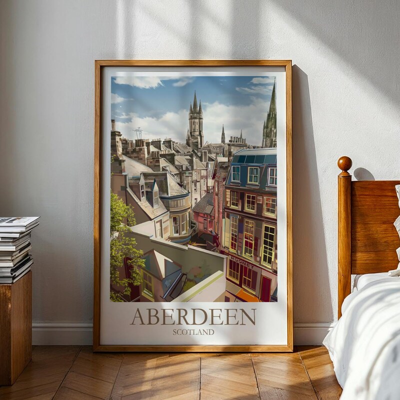 Aberdeen Map Art - Etsy UK