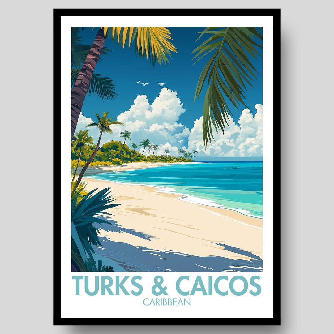 Turks and Caicos Poster - Turks and Caicos - Caribbean Poster - Turks ...