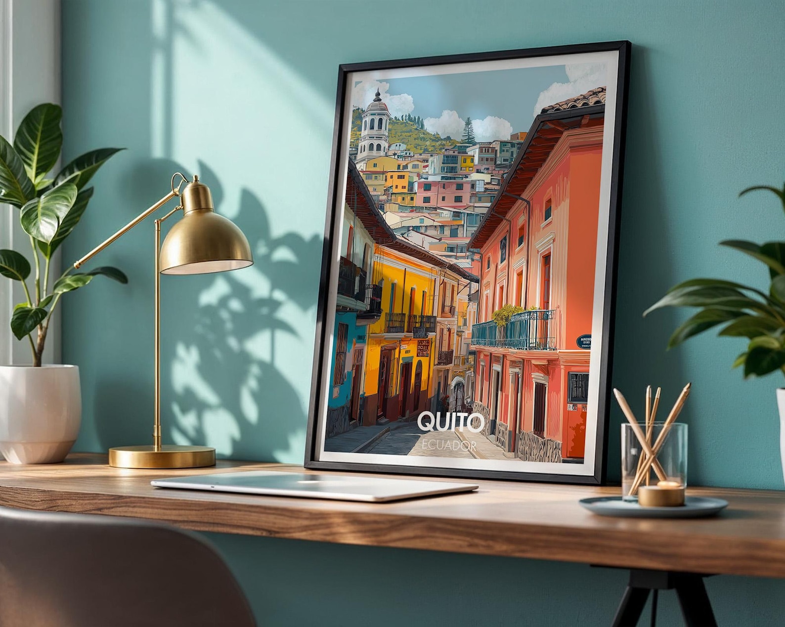 Quito Poster - Ecuador Poster - Quito Wall Art - Quito Ecuador ...