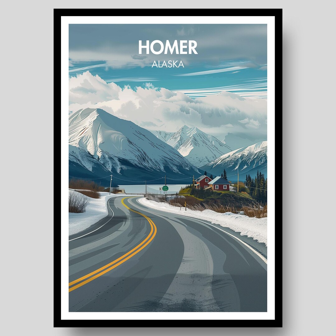 Homer Poster - Alaska Poster - Homer - Alaska - Alaskan Poster - Homer ...