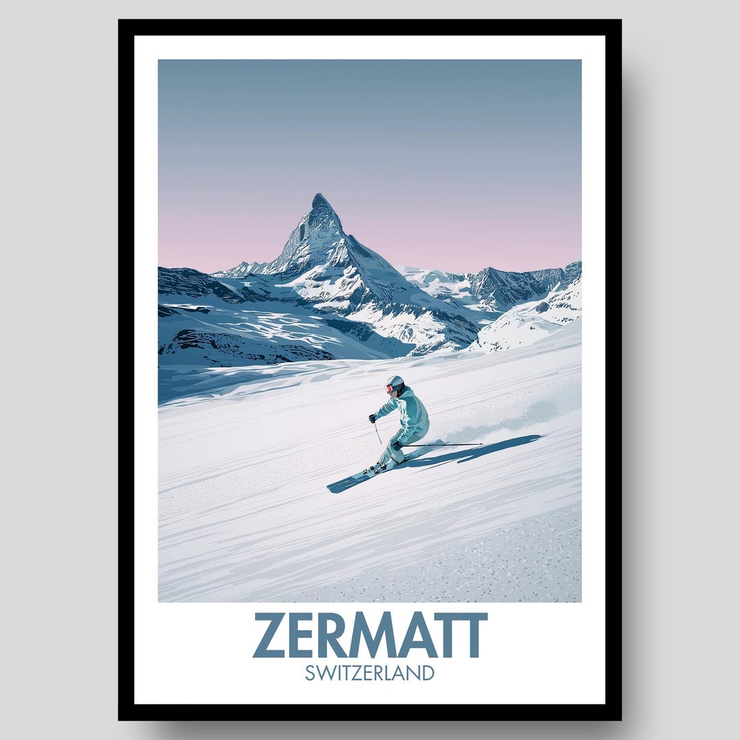 Zermatt Poster - Zermatt - Swiss Alps Poster - Switzerland Poster ...