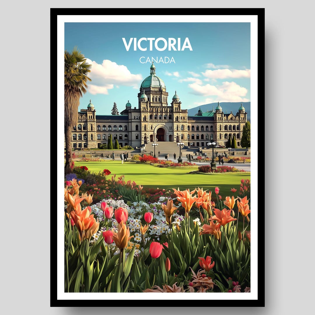 Victoria Poster - Victoria British Colombia - Canada Poster - Victoria ...