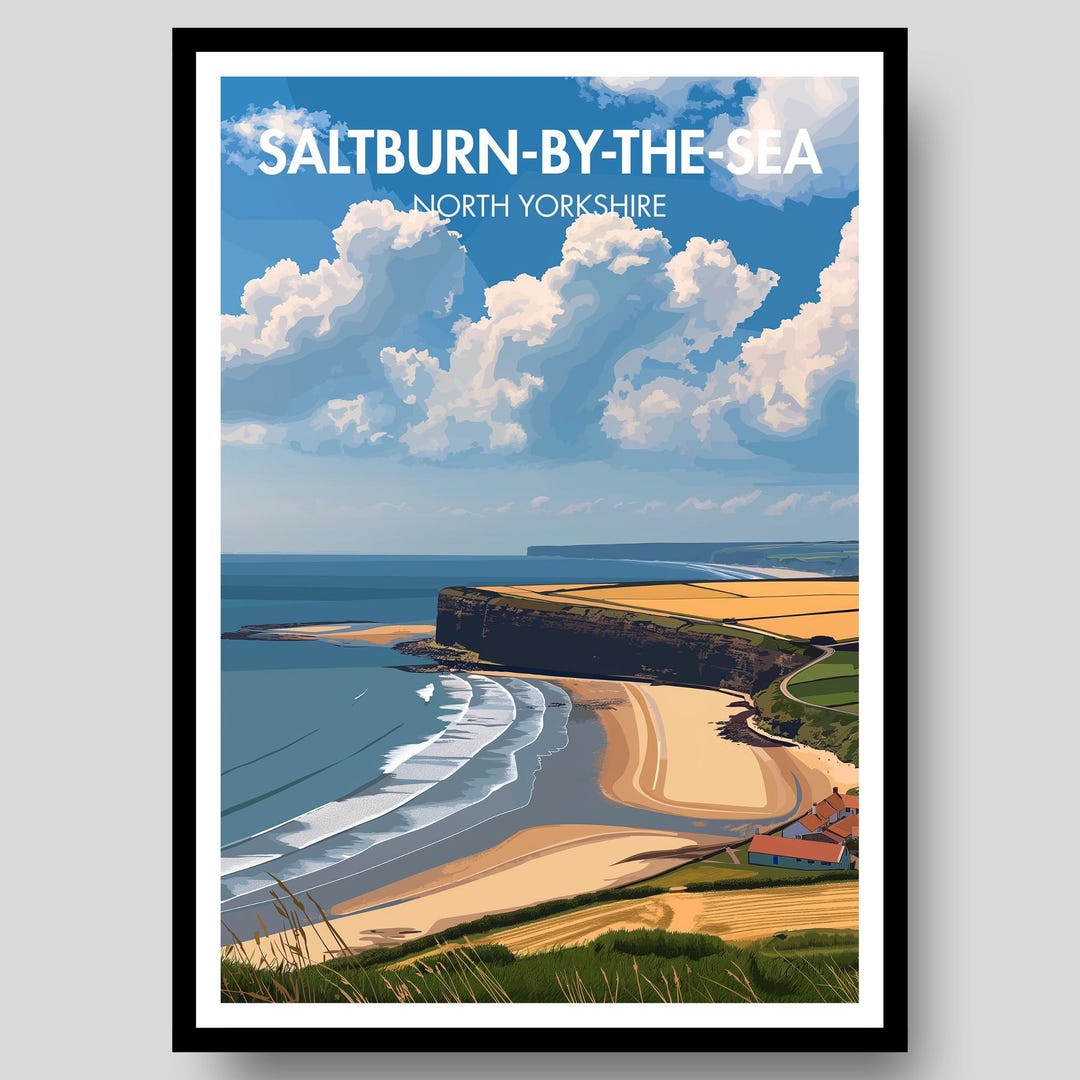 Saltburn-by-the-sea Poster - North Yorkshire Poster - Saltburn ...