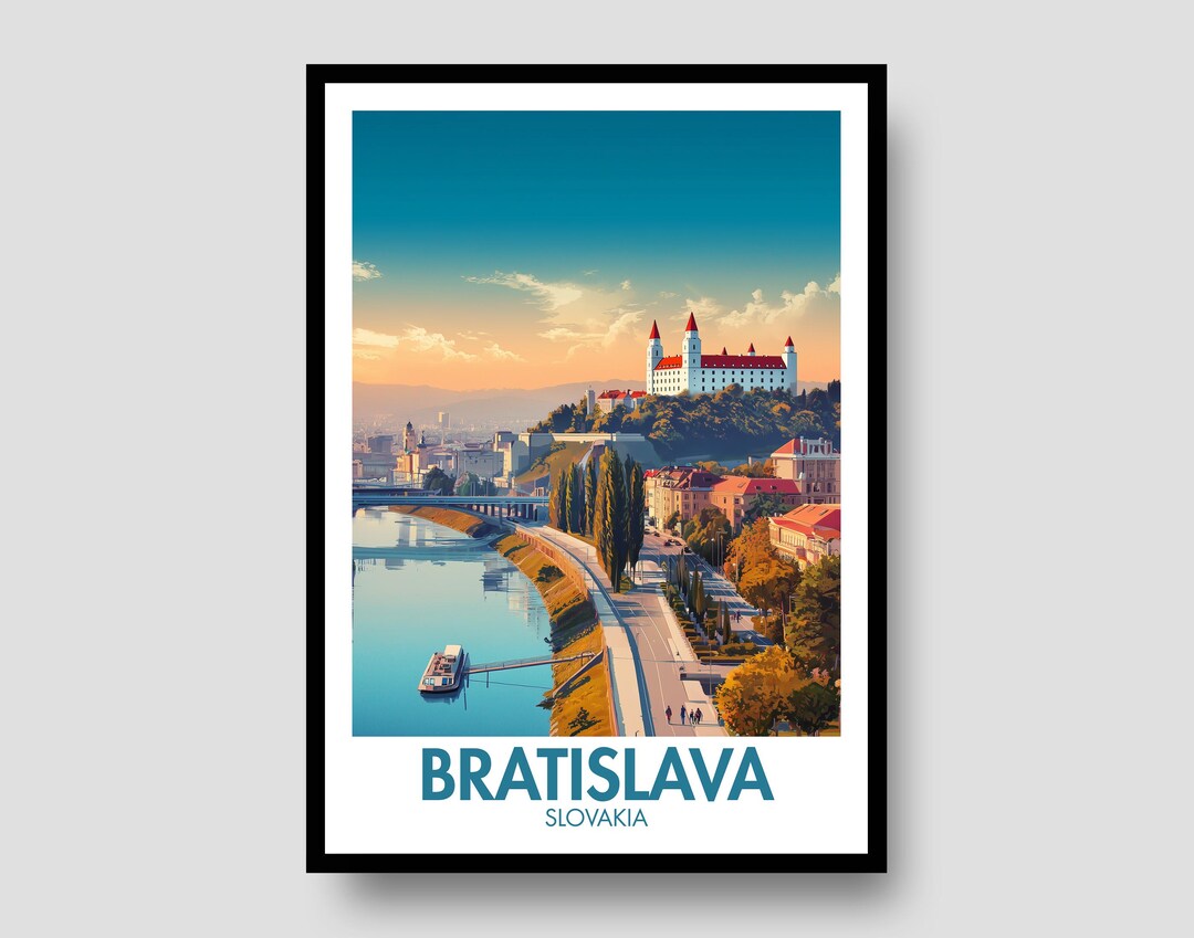 Bratislava Poster - Slovakia Print - Bratislava Wall Art - Slovakian ...