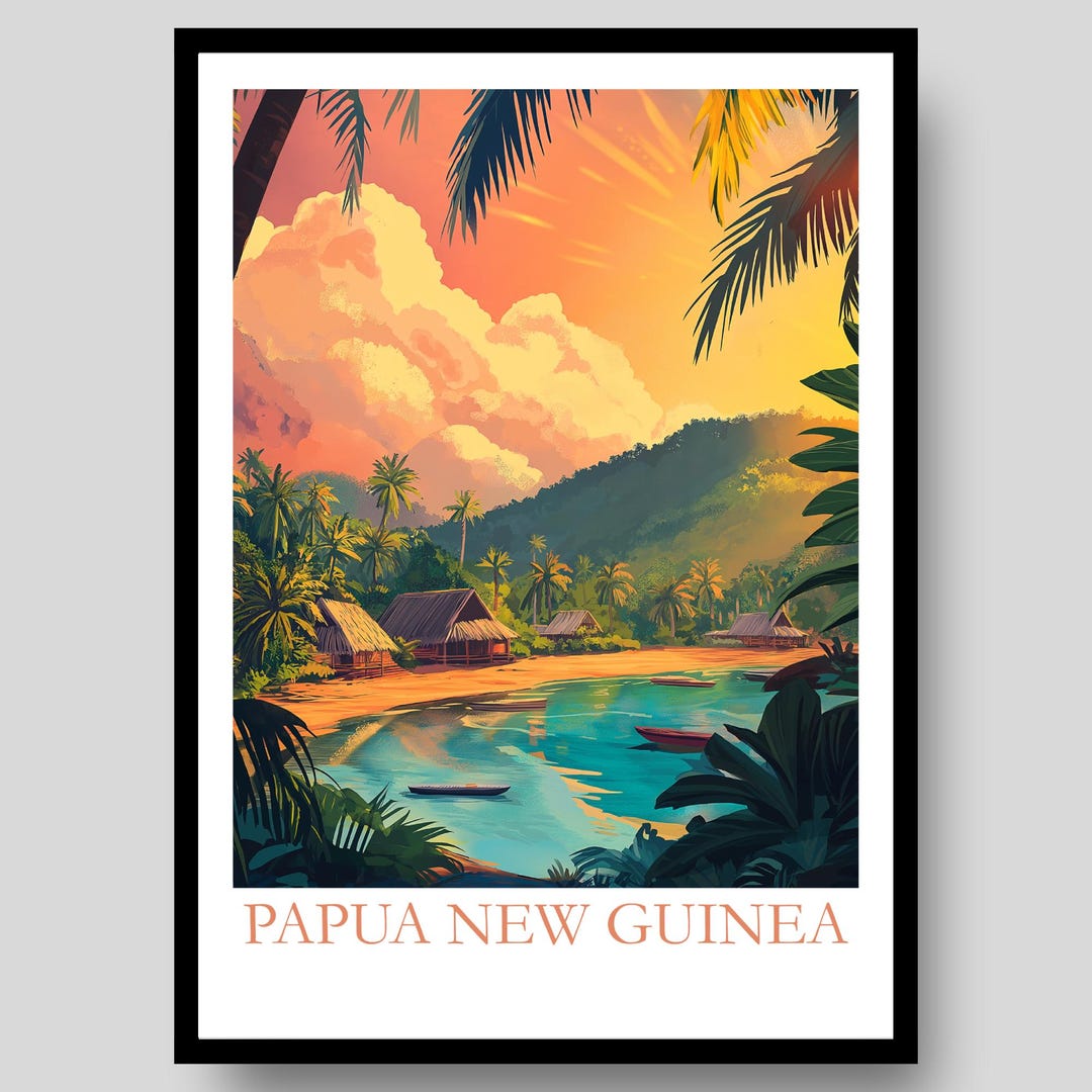 Papua New Guinea Poster - Papua New Guinea - Papua New Guinea Print ...