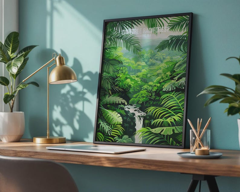 Daintree Rainforest Print Wall Art Cairns QLD Tropical Landscape - Etsy UK