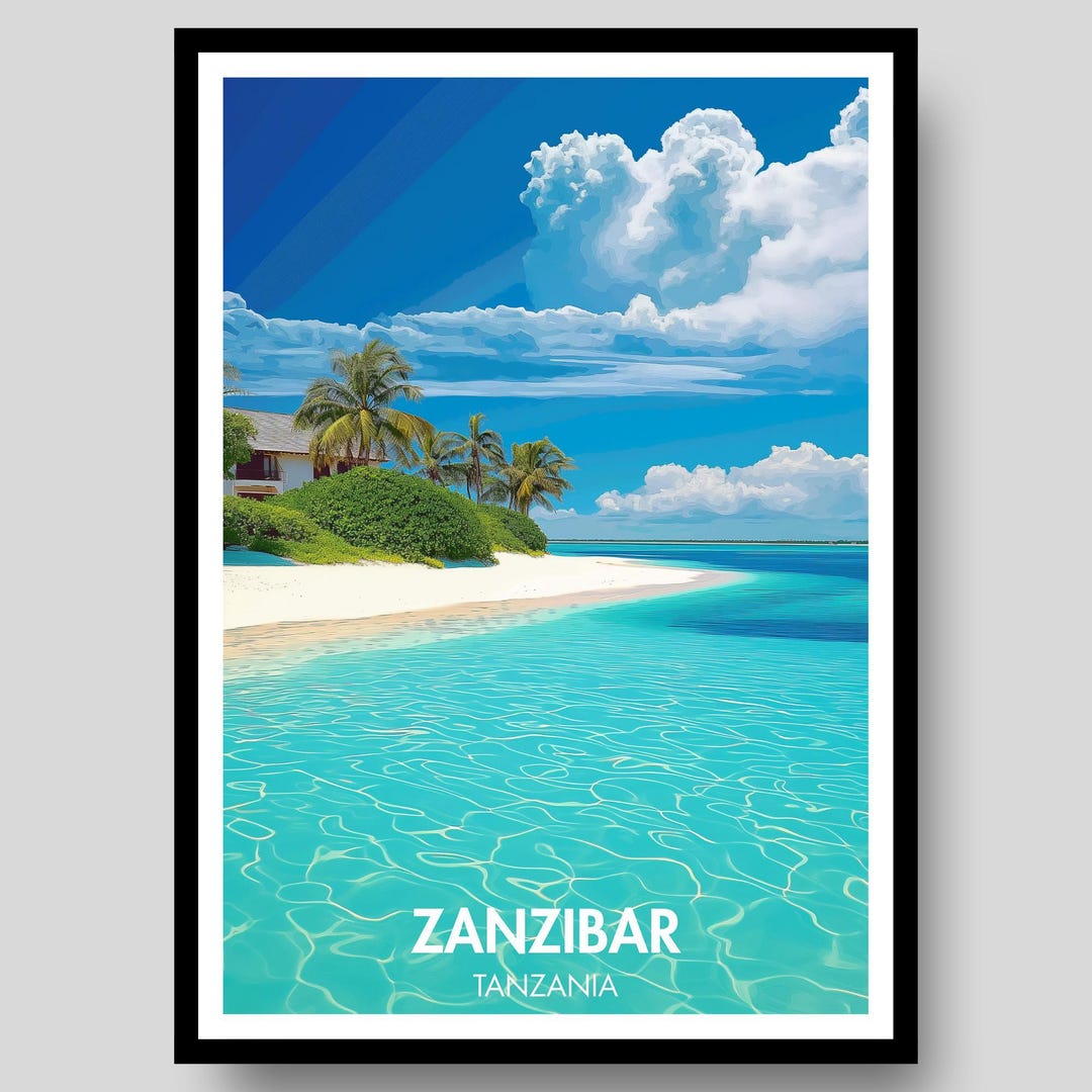 Zanzibar Poster - Tanzania Poster - Zanzibar - Tanzania - Zanzibar ...
