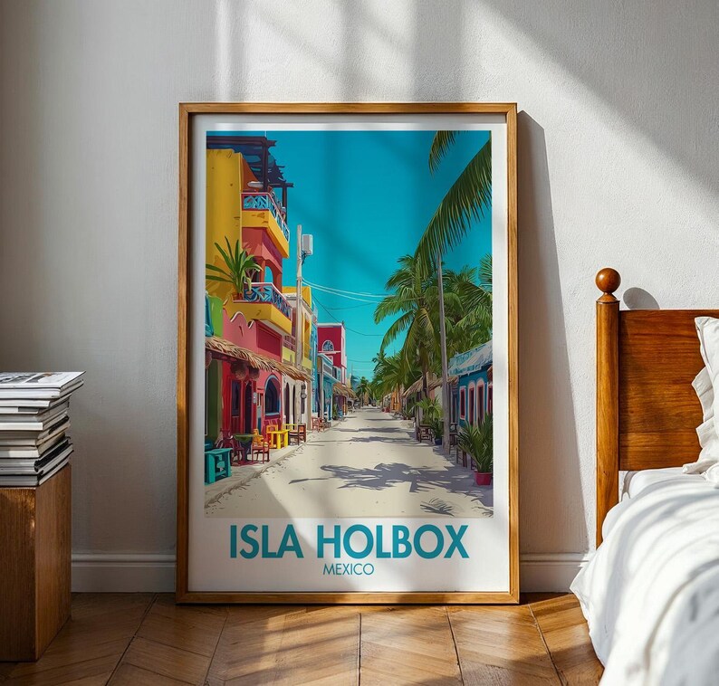 Isla Holbox Poster - Mexican Wall Art - Isla Holbox - Isla Holbox Wall ...