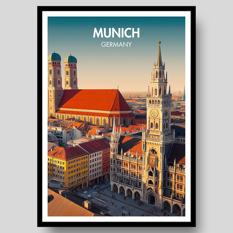 Travel Art Munich - Etsy UK