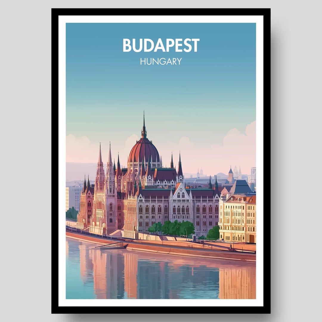 Budapest Poster - Hungary Poster - Budapest - Budapest Print - Budapest ...