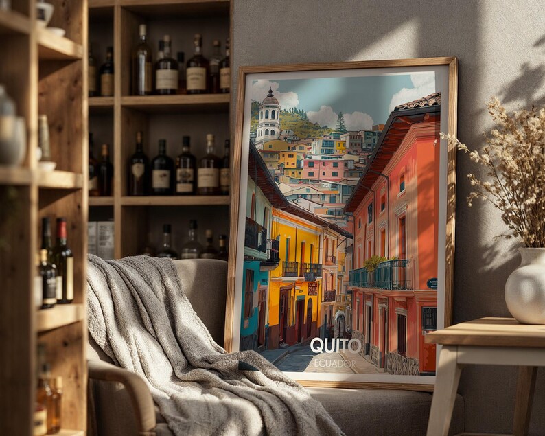 Quito Poster - Ecuador Poster - Quito Wall Art - Quito Ecuador ...