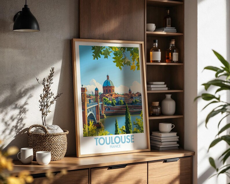 Toulouse France Travel Poster - French Wall Art Print - Etsy UK