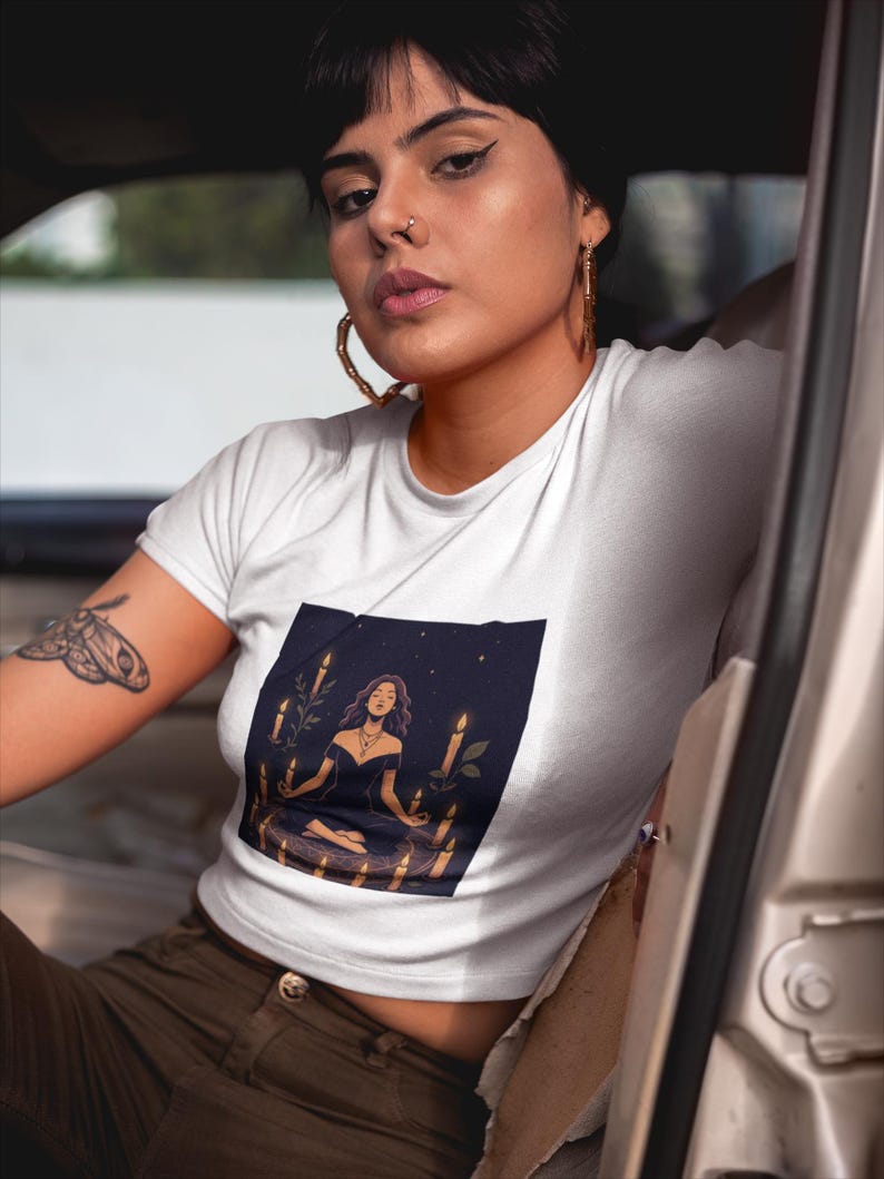 Crop Top Witchcraft Empowerment Shirt | Dark Feminine Witchcore Crop ...