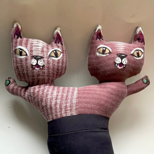 Two Headed Cat - Etsy