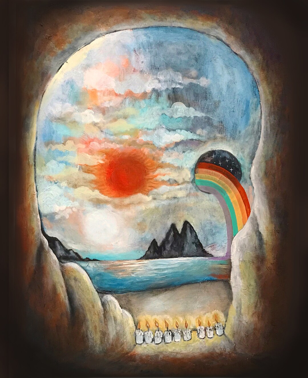 Surreal Skull Art, Surreal Skull, Skull Painting, Skull Art, Surreal ...