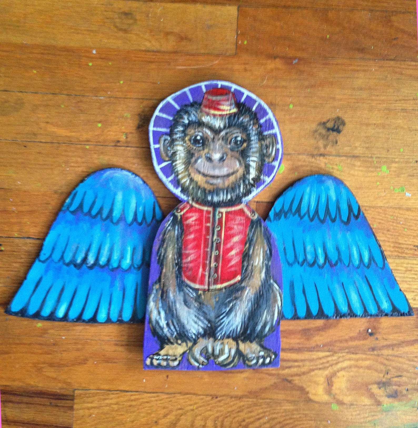 Flying Monkey Art, 15, Wizard of Oz, Flying Monkey Painting, Wizard of ...