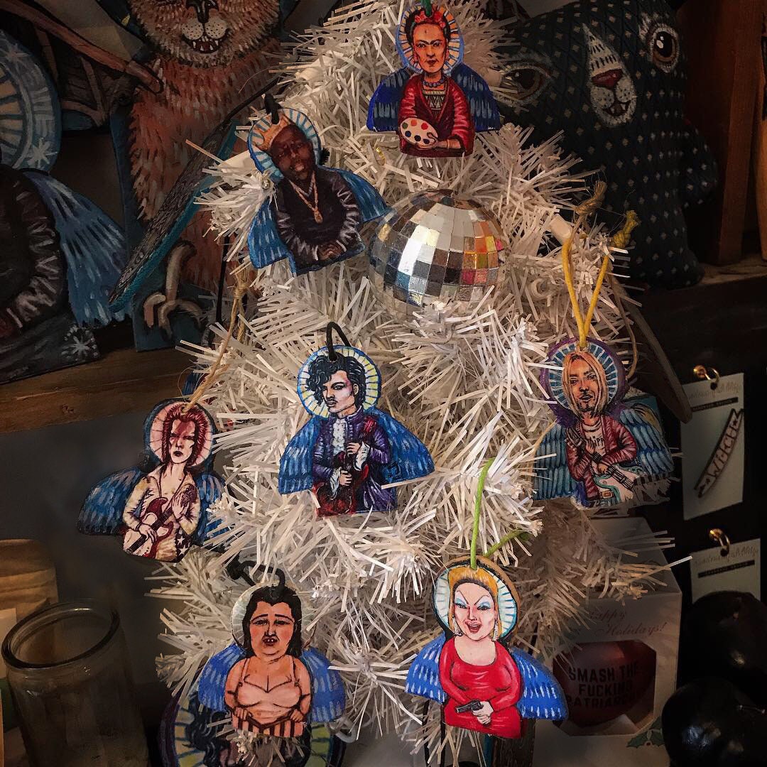 Edith Massey Ornament, 2.75, Egg Lady, Angel Ornament, John Waters ...