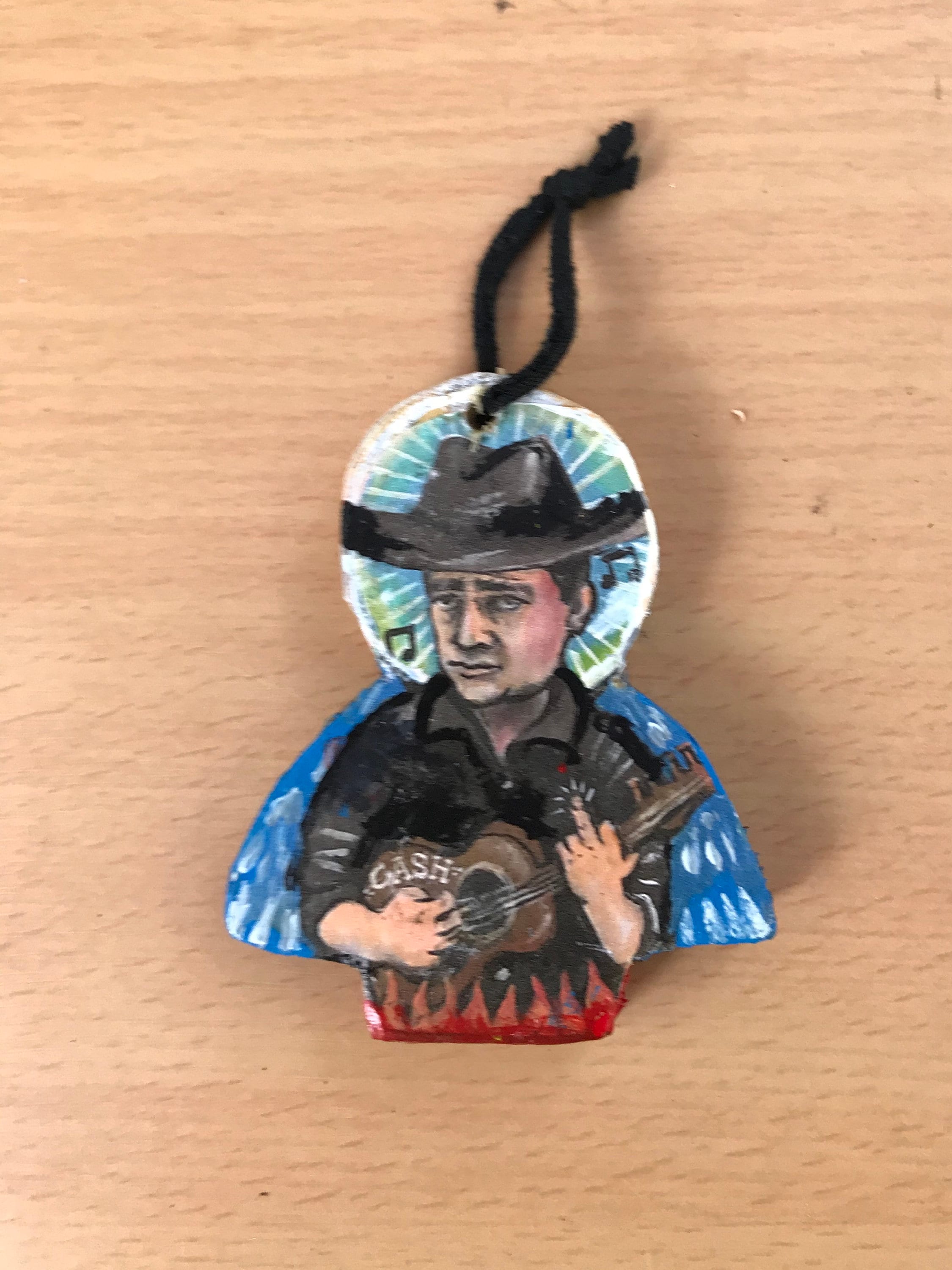 Johhny Cash Ornament, 2.5, Johnny Cash Art, Johnny Cash Icon, the Man ...