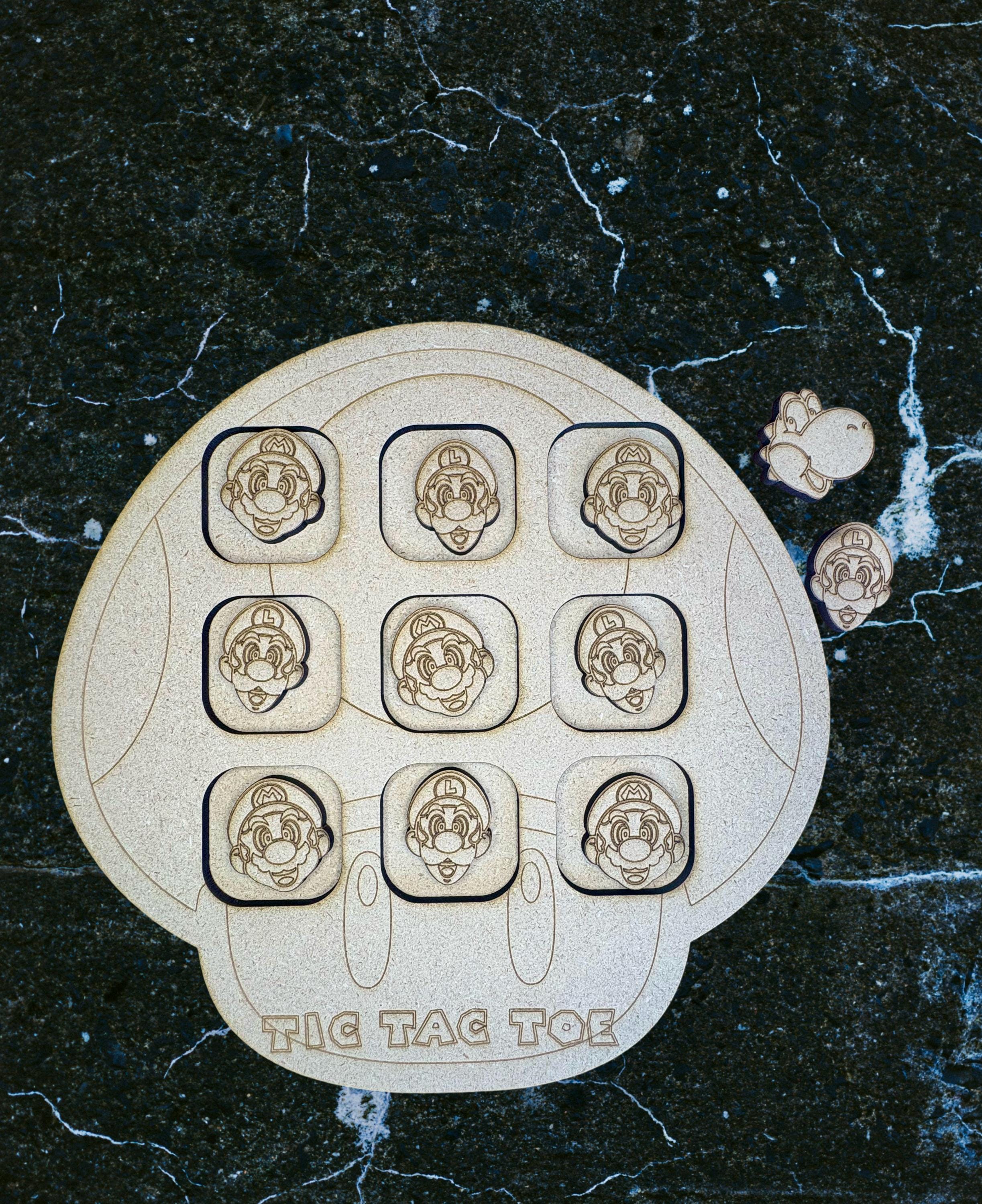 Super Mario Bros Tic Tac Toe - Super Mario and Luigi + Bonus Yoshi ...