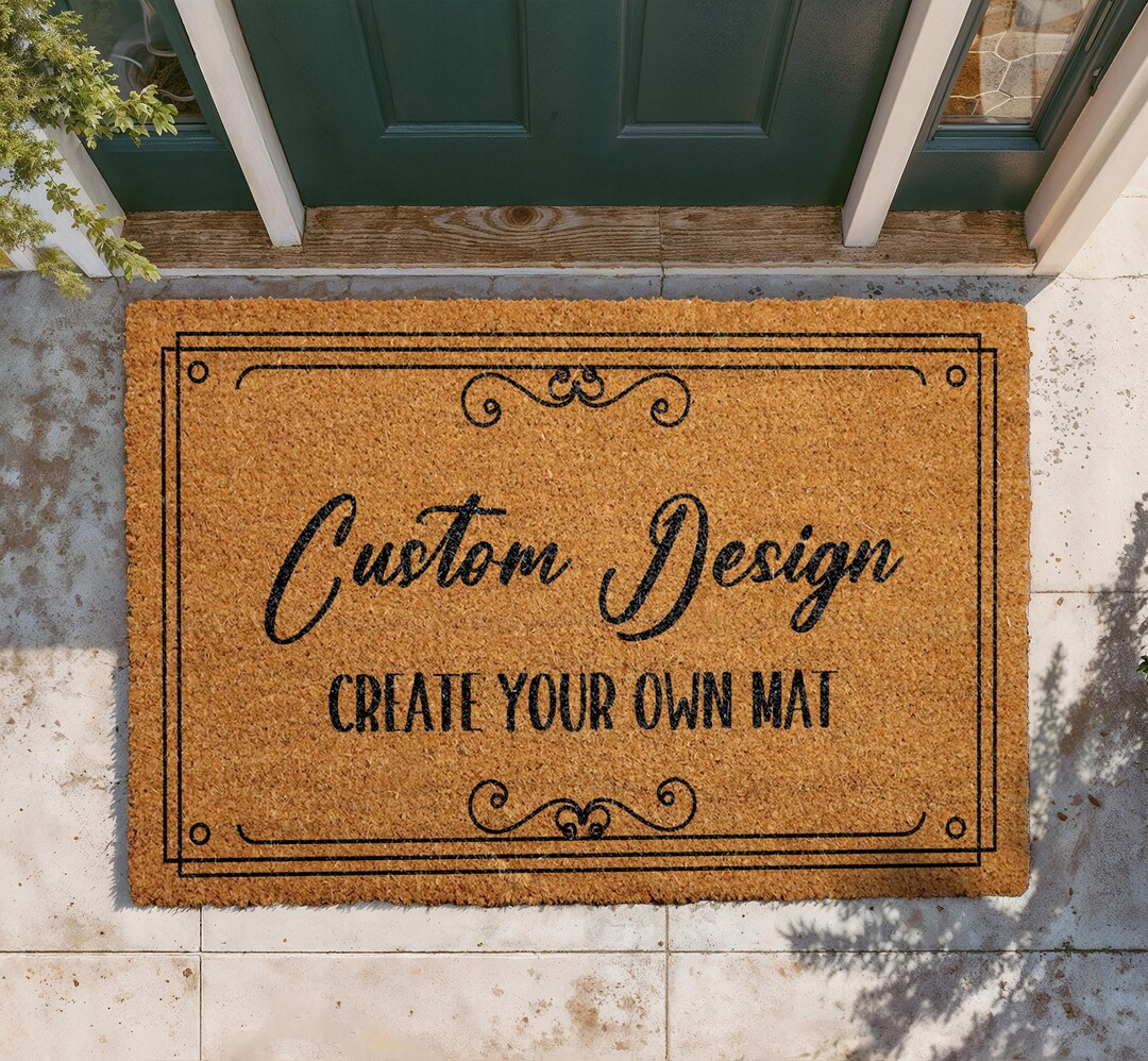Custom Design Doormat, Create Your Own Welcome Mat, Personalized Text ...