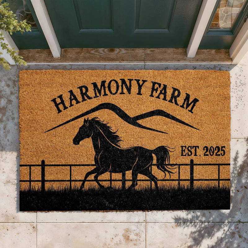Horse Outdoor Doormat - Etsy