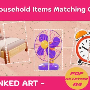 Household Items Matching Game for Toddlers – 12 Printable Montessori ...