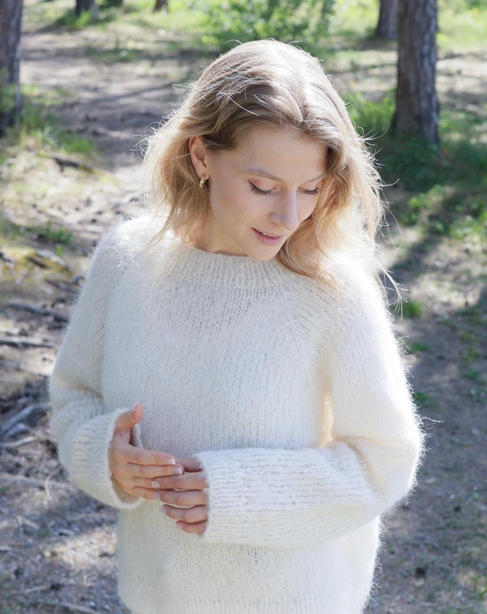 Dove Feather Sweater – Knitting Pattern for Women – Top-down Raglan ...