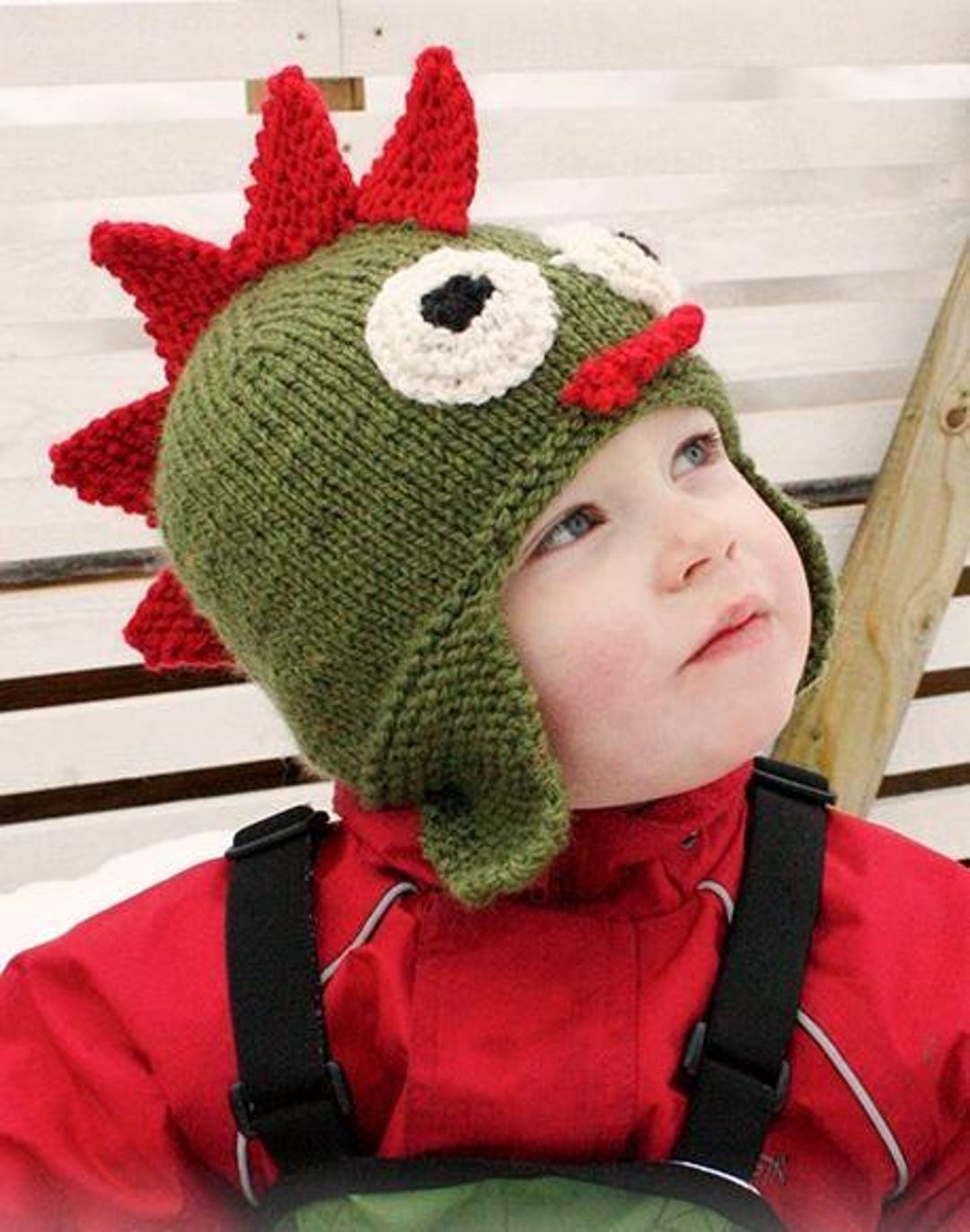 Rhaegal – Knitting Pattern – Dragon Hat With Ear Flaps for Children ...