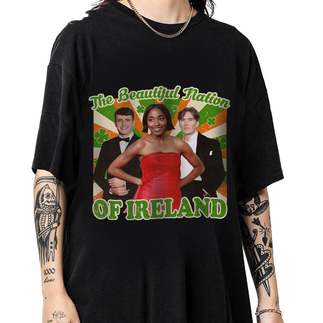 Paul Mescal Shirt, Cillian Murphy Irish Shirt, Ayo Edebiri Ireland Meme ...