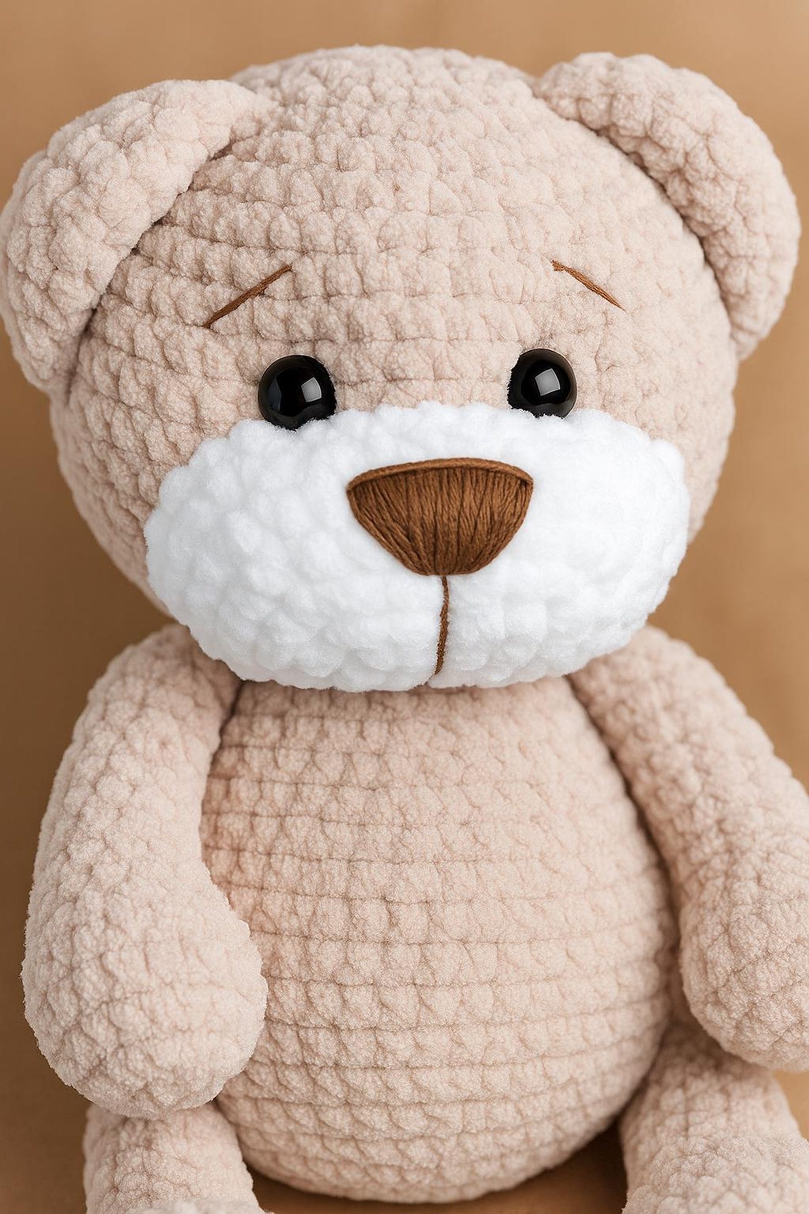 Teddy Bear Crochet Pattern PDF – 20cm Amigurumi Plush Tutorial – Soft ...