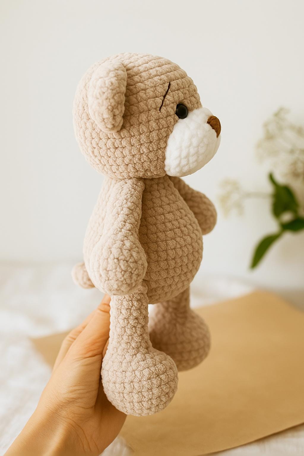 Teddy Bear Crochet Pattern PDF – 20cm Amigurumi Plush Tutorial – Soft ...