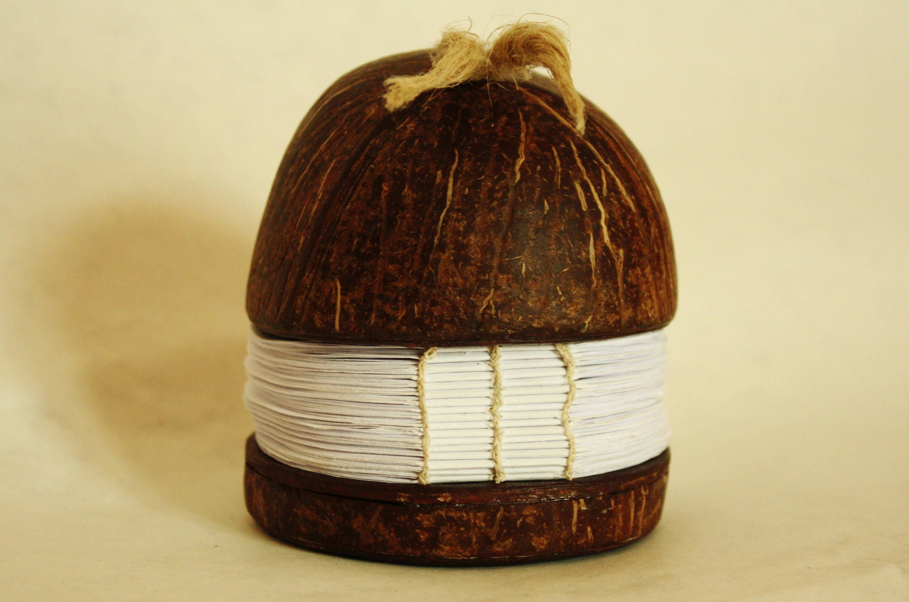 The Coconut Book, Blank Notebook, Notebook, Handmade Bookbinding of ...
