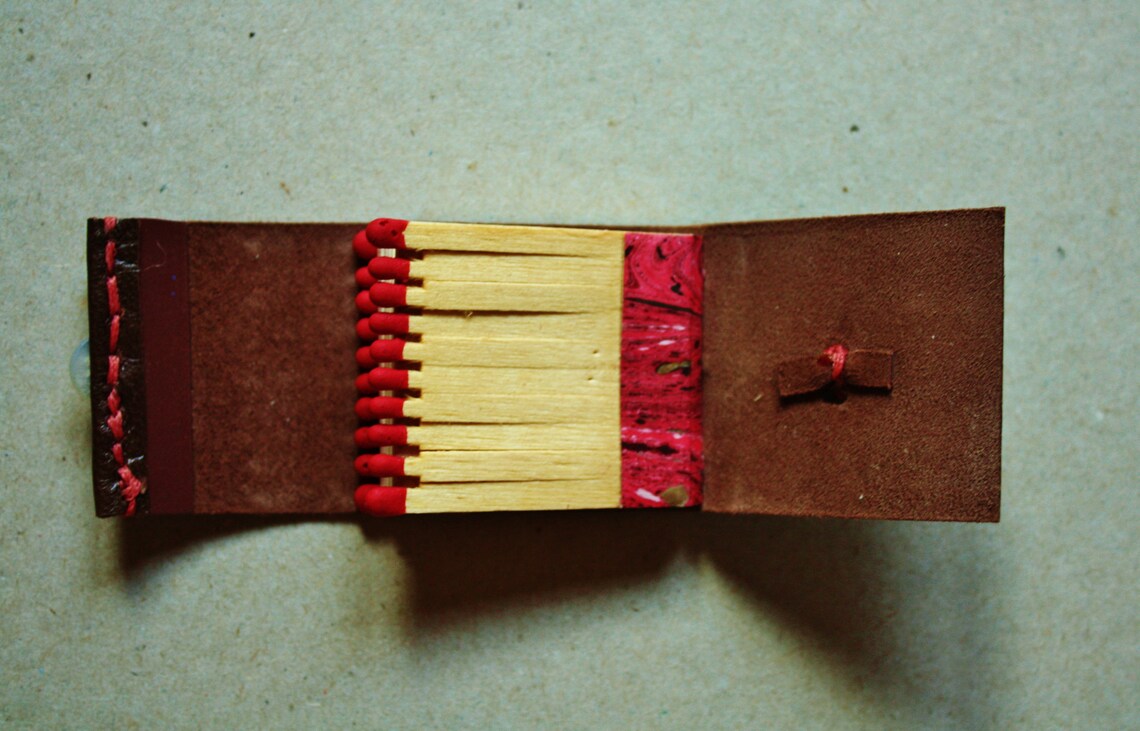 The Matchbook Book, Miniature Book, Mini Book, Matchbox Book, Notebook ...