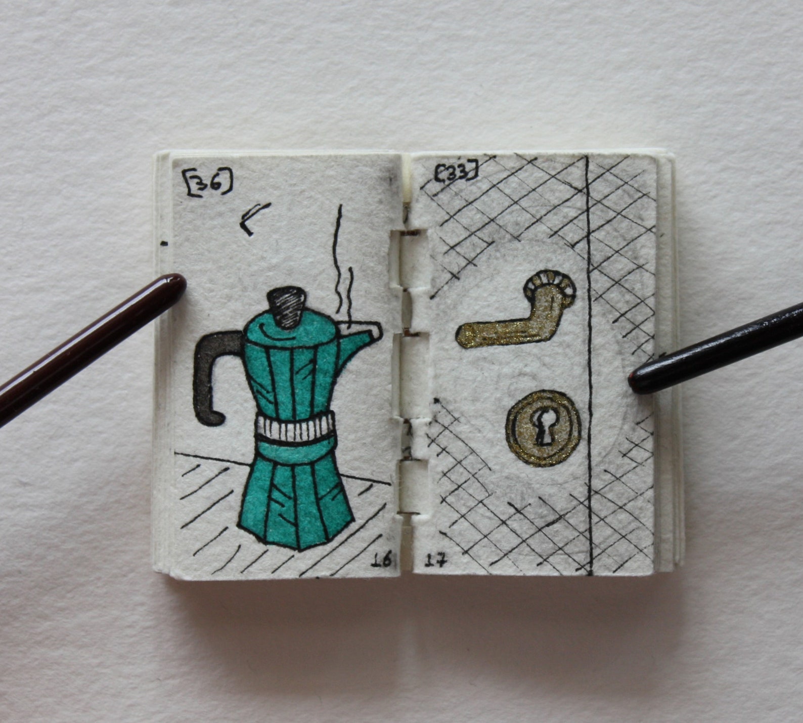 Miniature Bookbinding | the Life of a Matchbox | Limp Vellum Binding ...