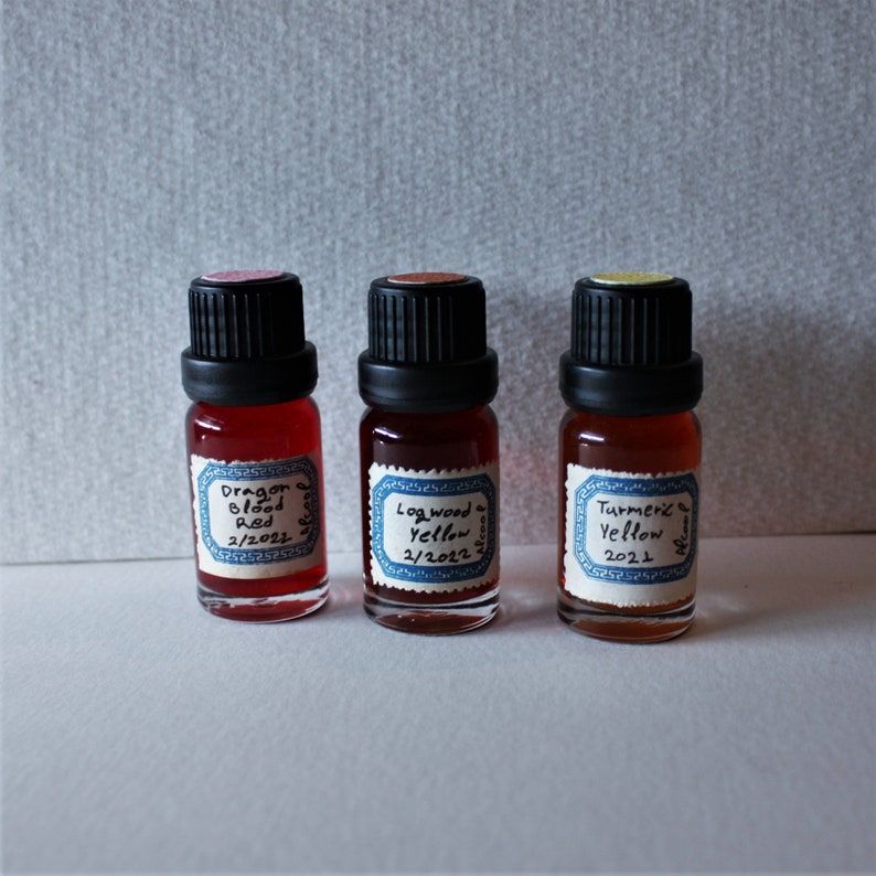Handmade Alcohol Based Plant Ink in Yellow-orange-pink Hues, Turmeric ...