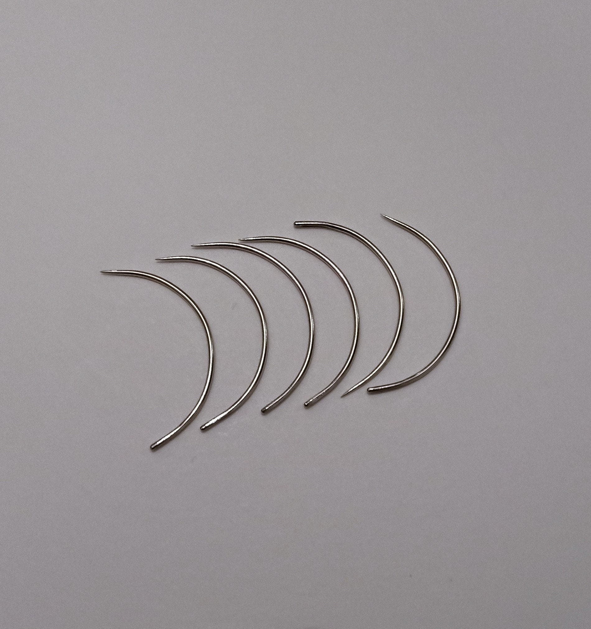 Bookbinding Needles Kit 6pcs 2 35mm, Curved & Straight Needles With ...